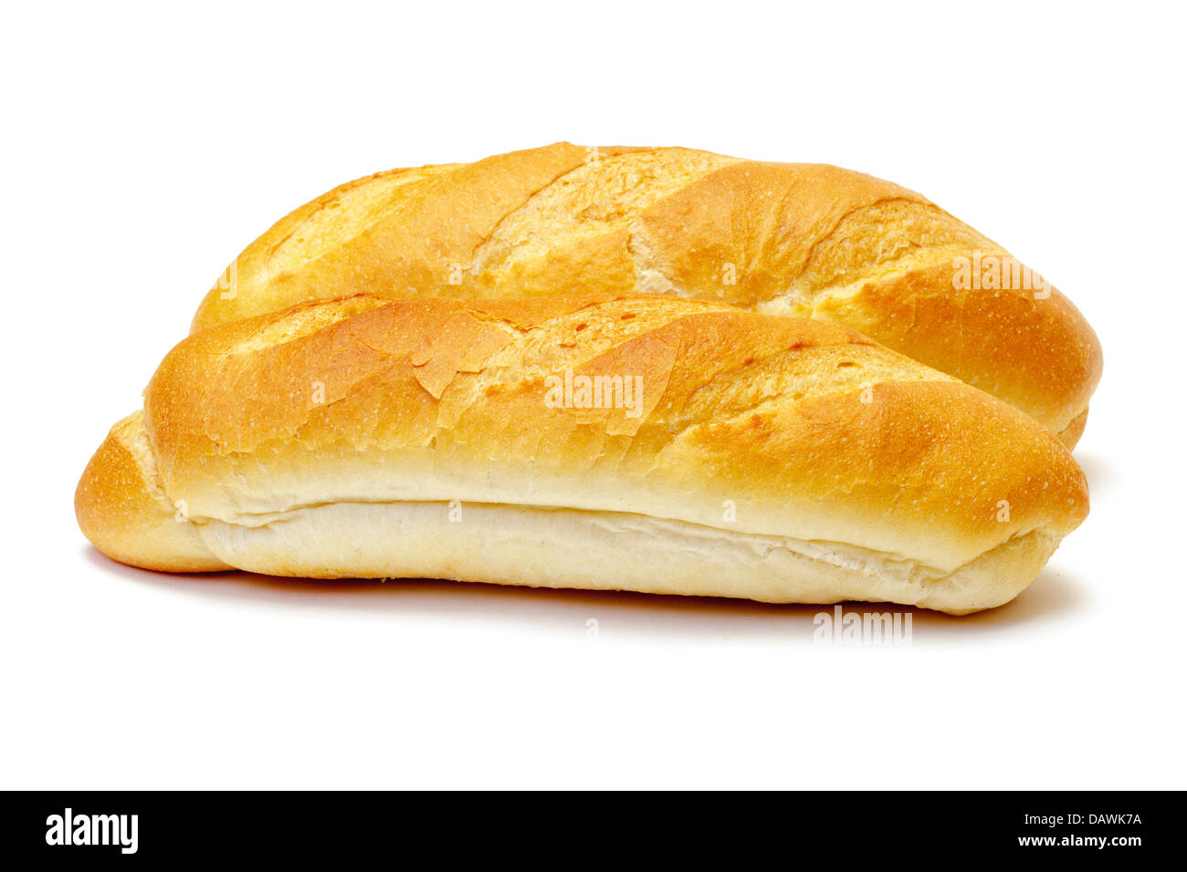 Wheat bread on white Cut Out Stock Images & Pictures - Alamy