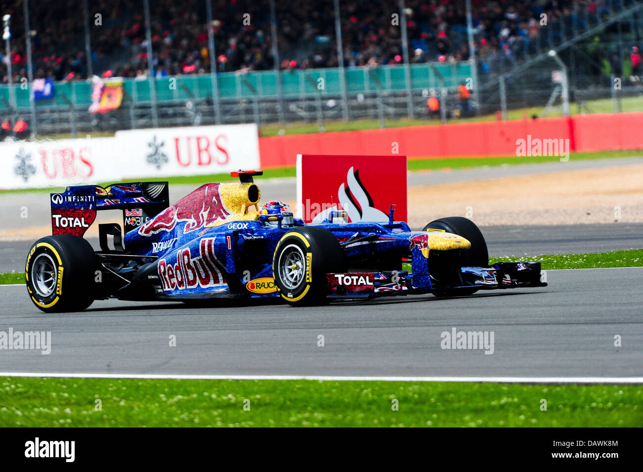 Sebastian Vettel, Red Bull Racing, exits Farm Curve during the 2012 ...
