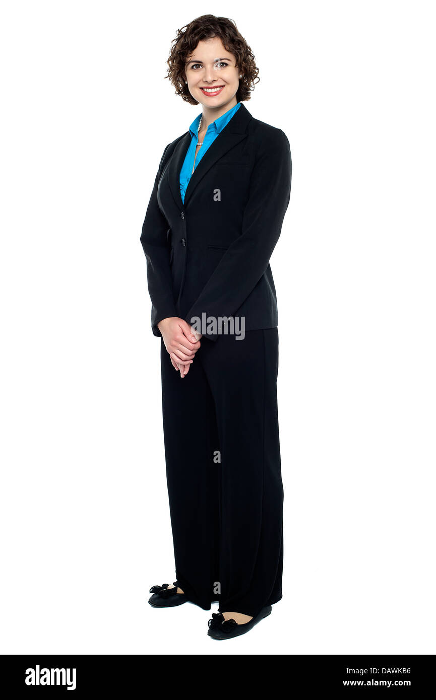 Pretty young business lady in formal attire Stock Photo - Alamy