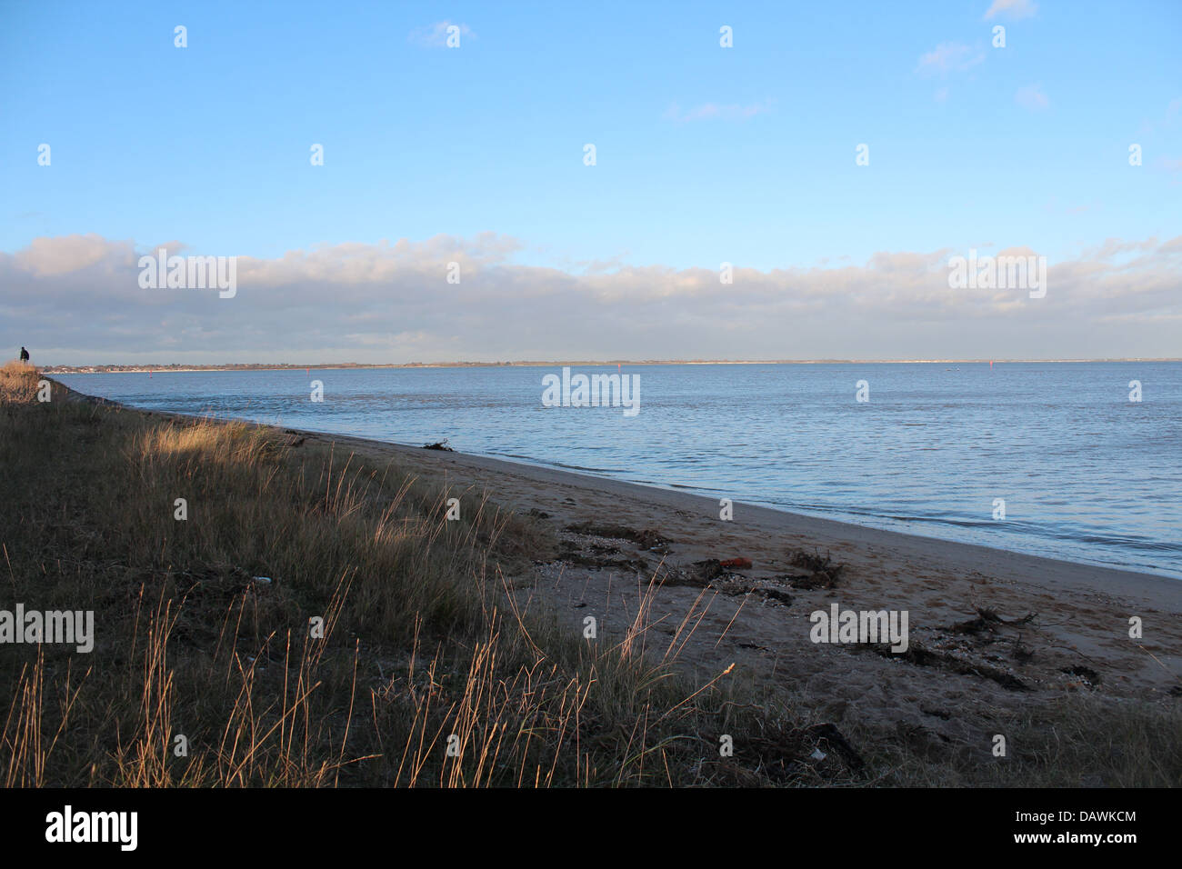 Quiet country seafront Stock Photo - Alamy