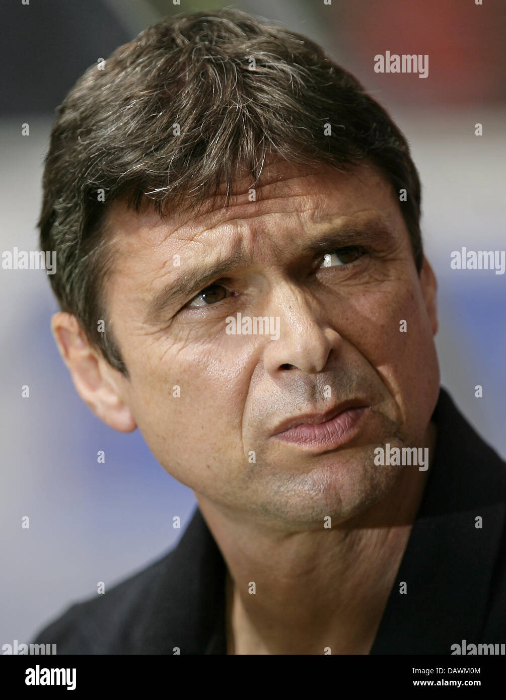 Berlin head coach Karsten Heine pictured on the bench before the ...