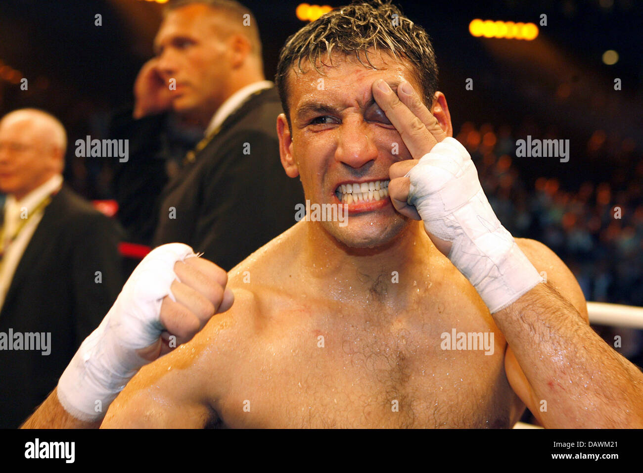 Argentine boxing pro Hector Javier Velazco poses after losing to German ...