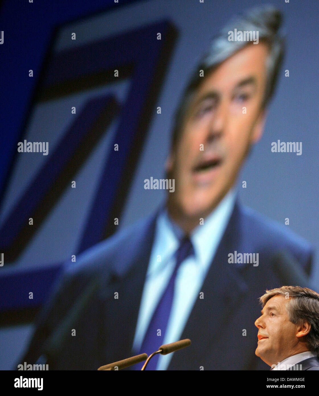 Deutsche Bank-CEO Josef Ackermann is pictured during the bank's ...