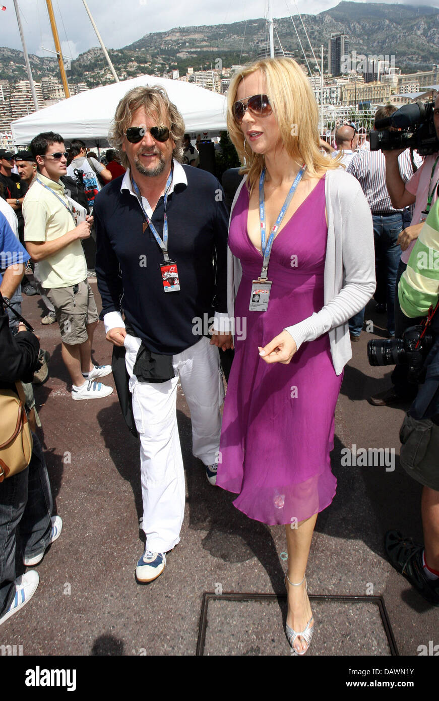 German actress Veronica Ferres and her husband Martin Krug arrive in ...