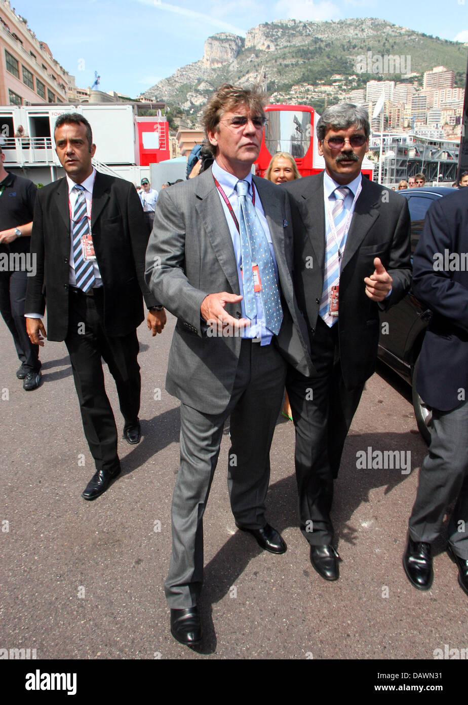 German Ernst August, Prince of Hanover, arrives in the paddock before ...