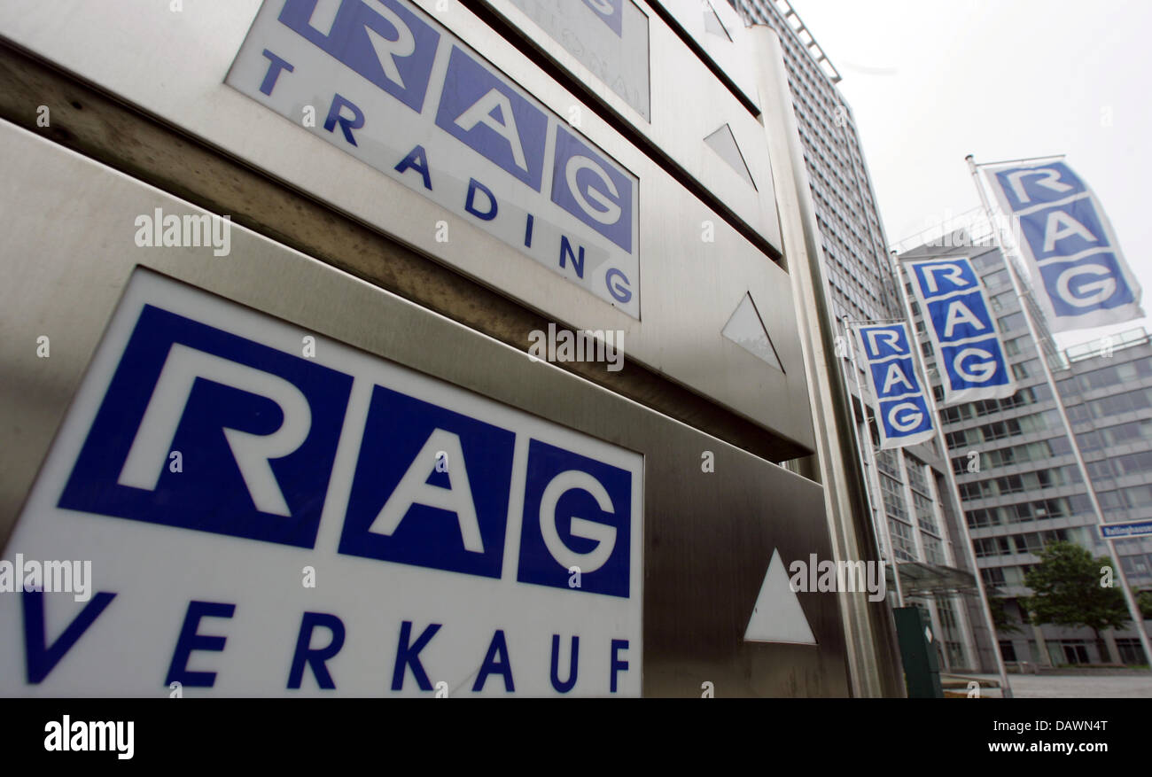 A directory pictured at the RAG headquarters in Essen, Germany, 26 May ...
