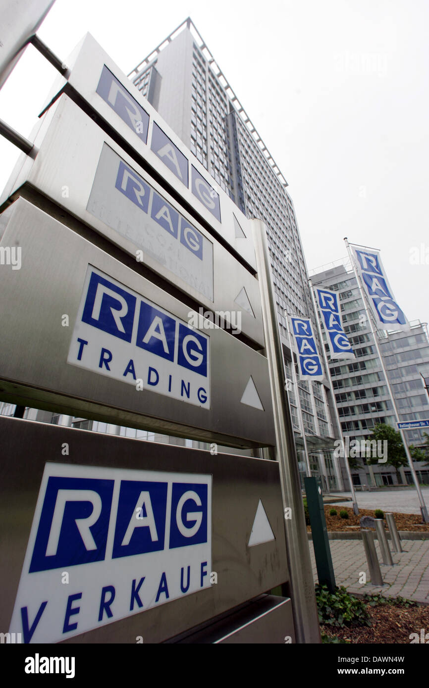 A directory pictured at the RAG headquarters in Essen, Germany, 26 May ...