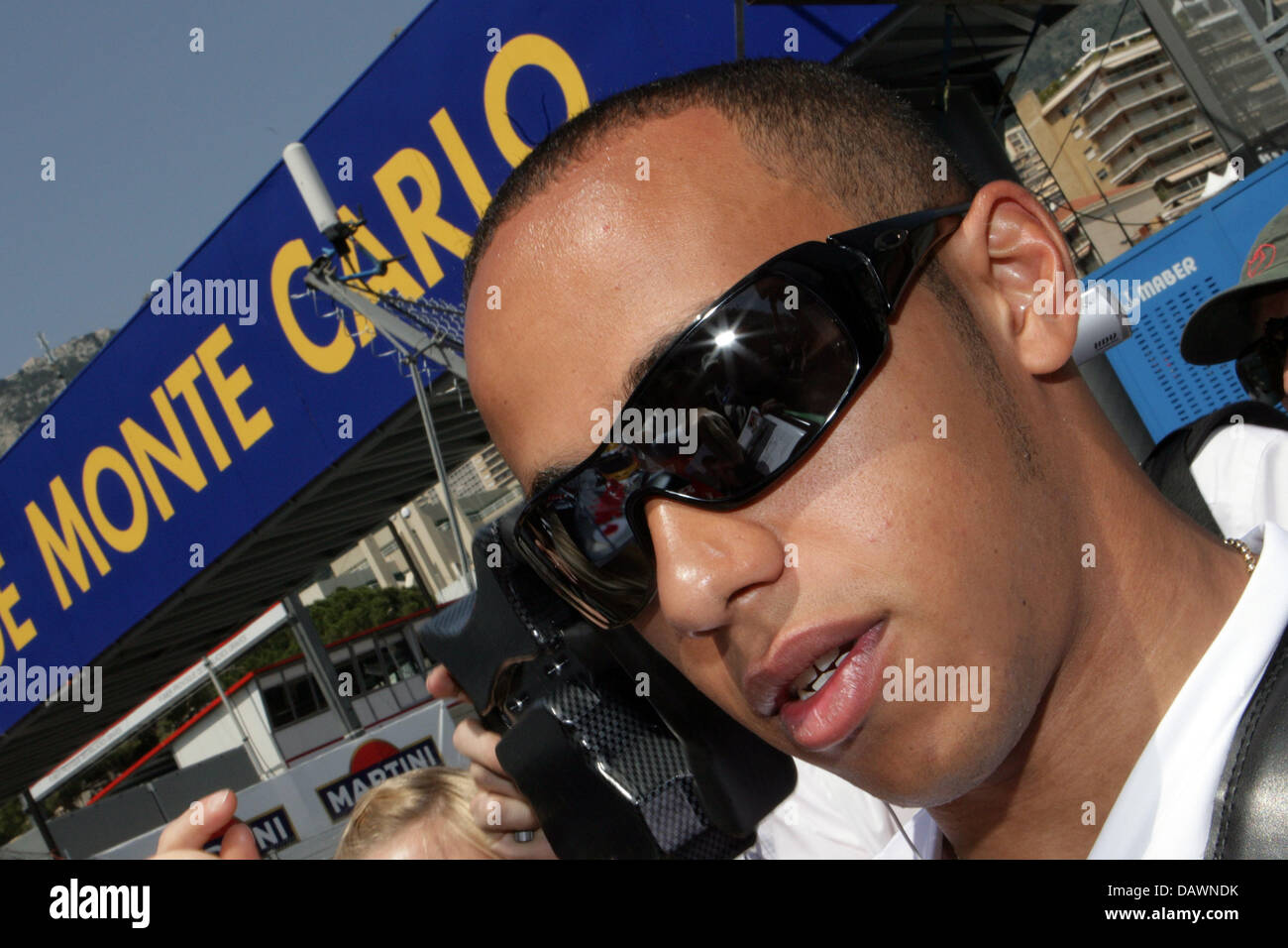 British Formula One pilot Lewis Hamilton of McLaren Mercedes shown ...