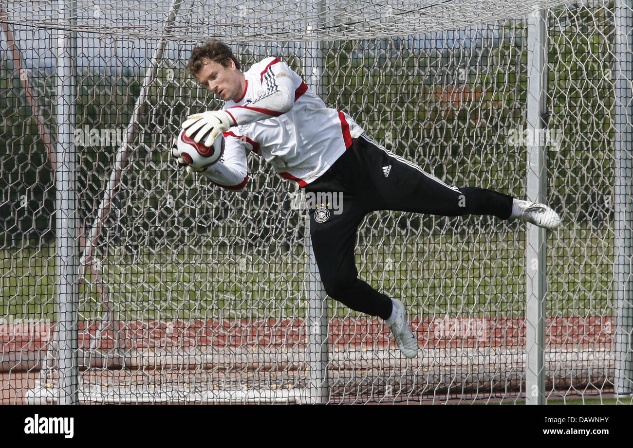 The goalie of the German national soccer team Jens Lehmann pictured in ...