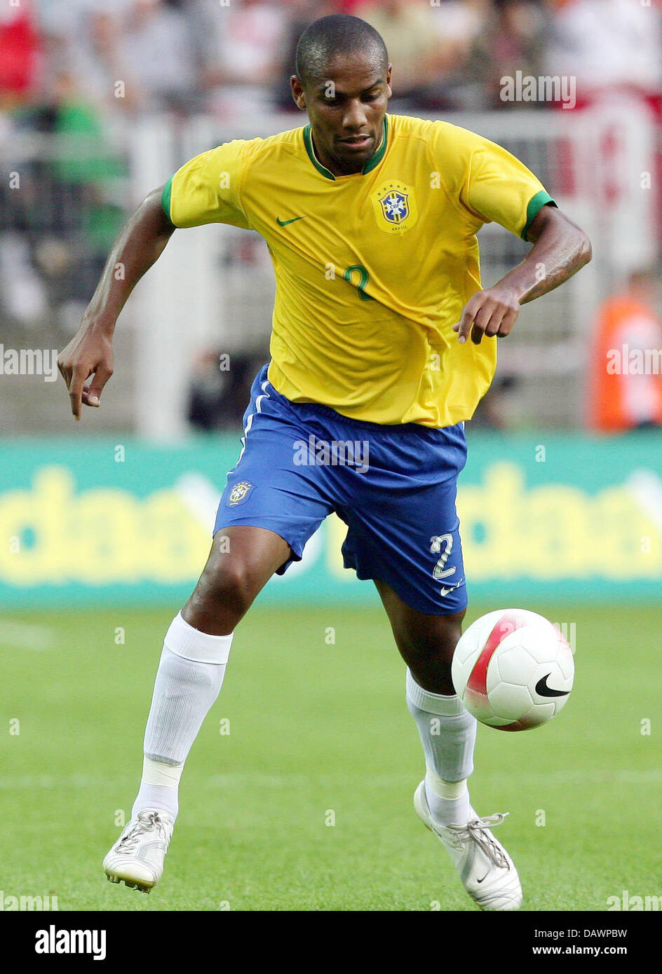 Brazilian defender maicon pictured with the ball at the Signal Iduna ...