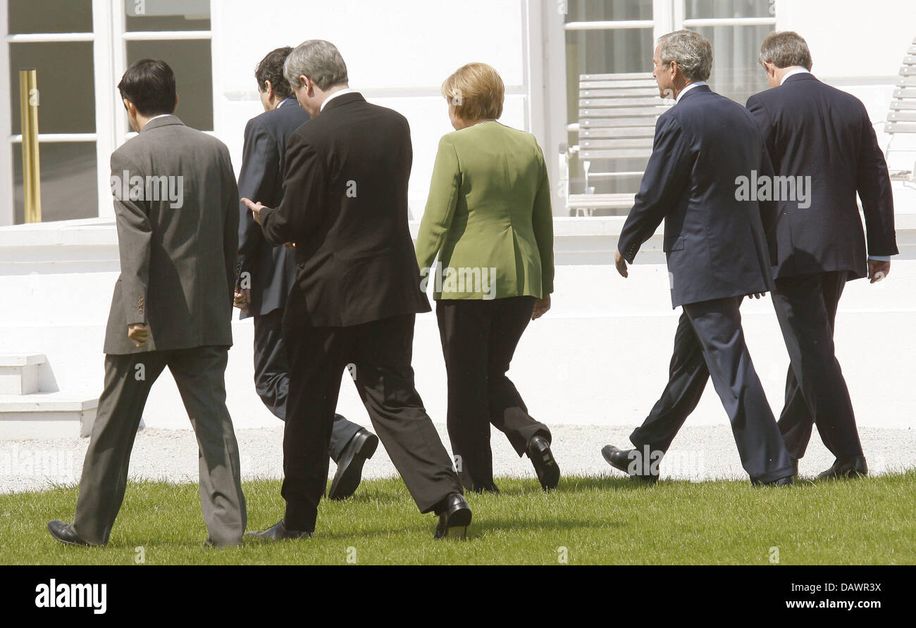 The G8 heads of states and governments leave the family photo at the G8 ...