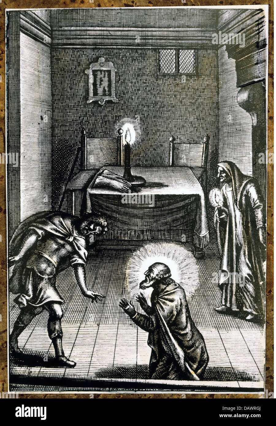 religion, biblical scenes, the Witch of Endor having the ghost of ...