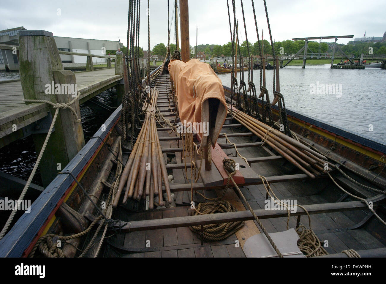 The 30m long reconstruction of viking long ship 'Skuldelev 2' named ...