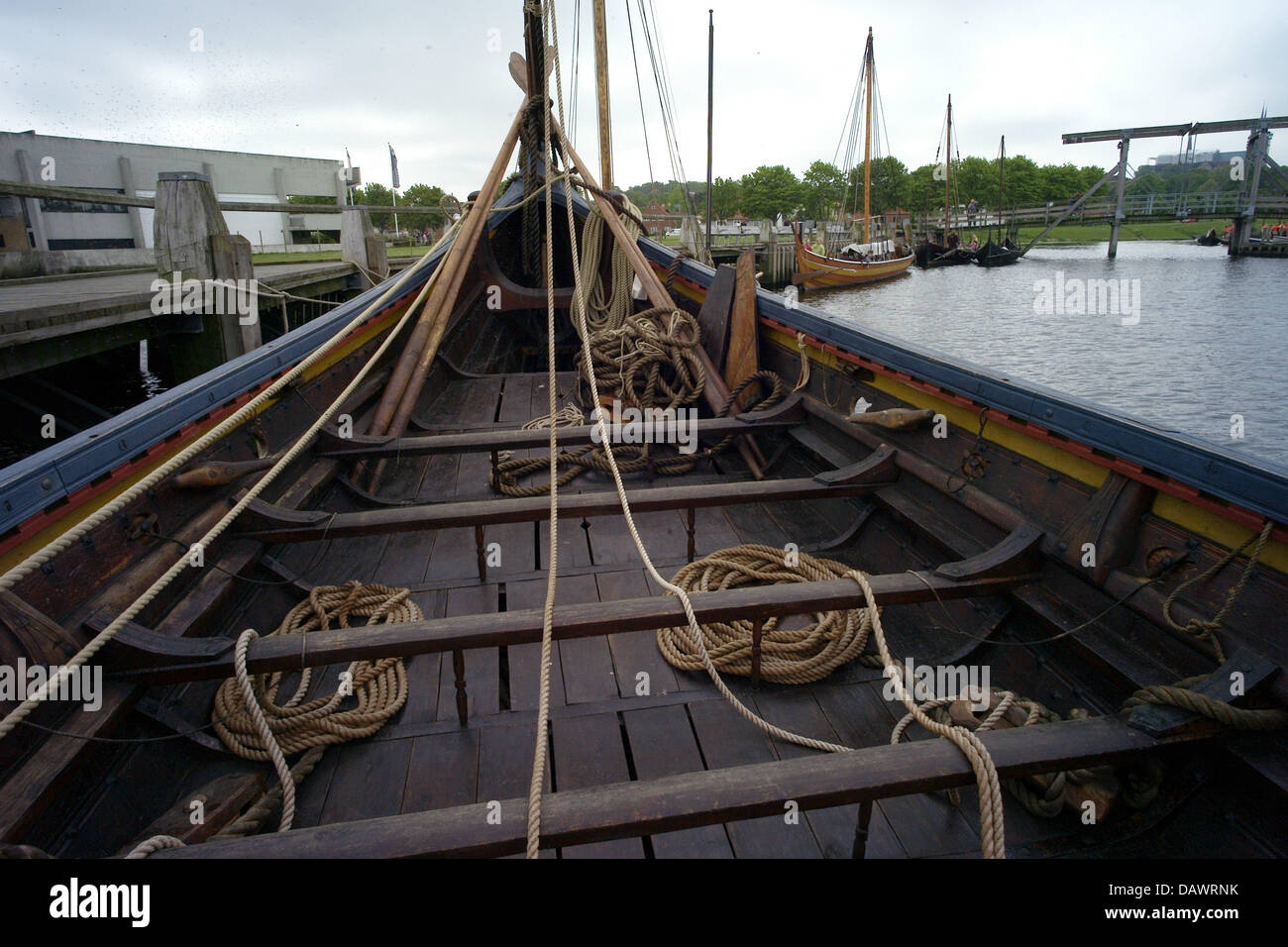The 30m long reconstruction of viking long ship 'Skuldelev 2' named ...