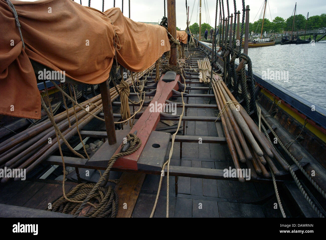 The 30m long reconstruction of viking long ship 'Skuldelev 2' named ...