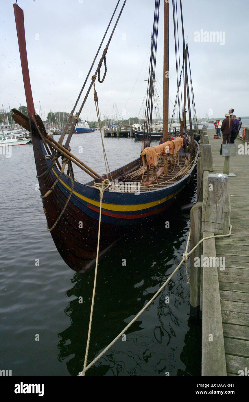 The 30m long reconstruction of viking long ship 'Skuldelev 2' named ...