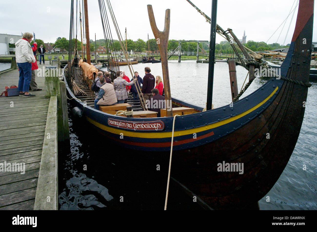 The 30m long reconstruction of viking long ship 'Skuldelev 2' named ...