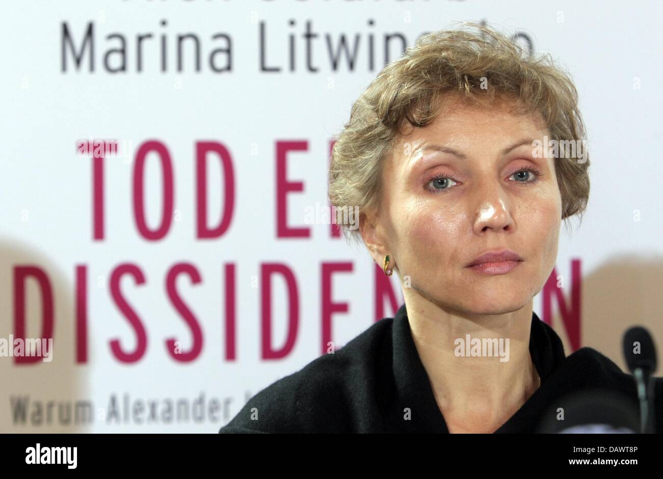Widow of Alexander Litvinenko, Marina Litvinenko presents the German ...