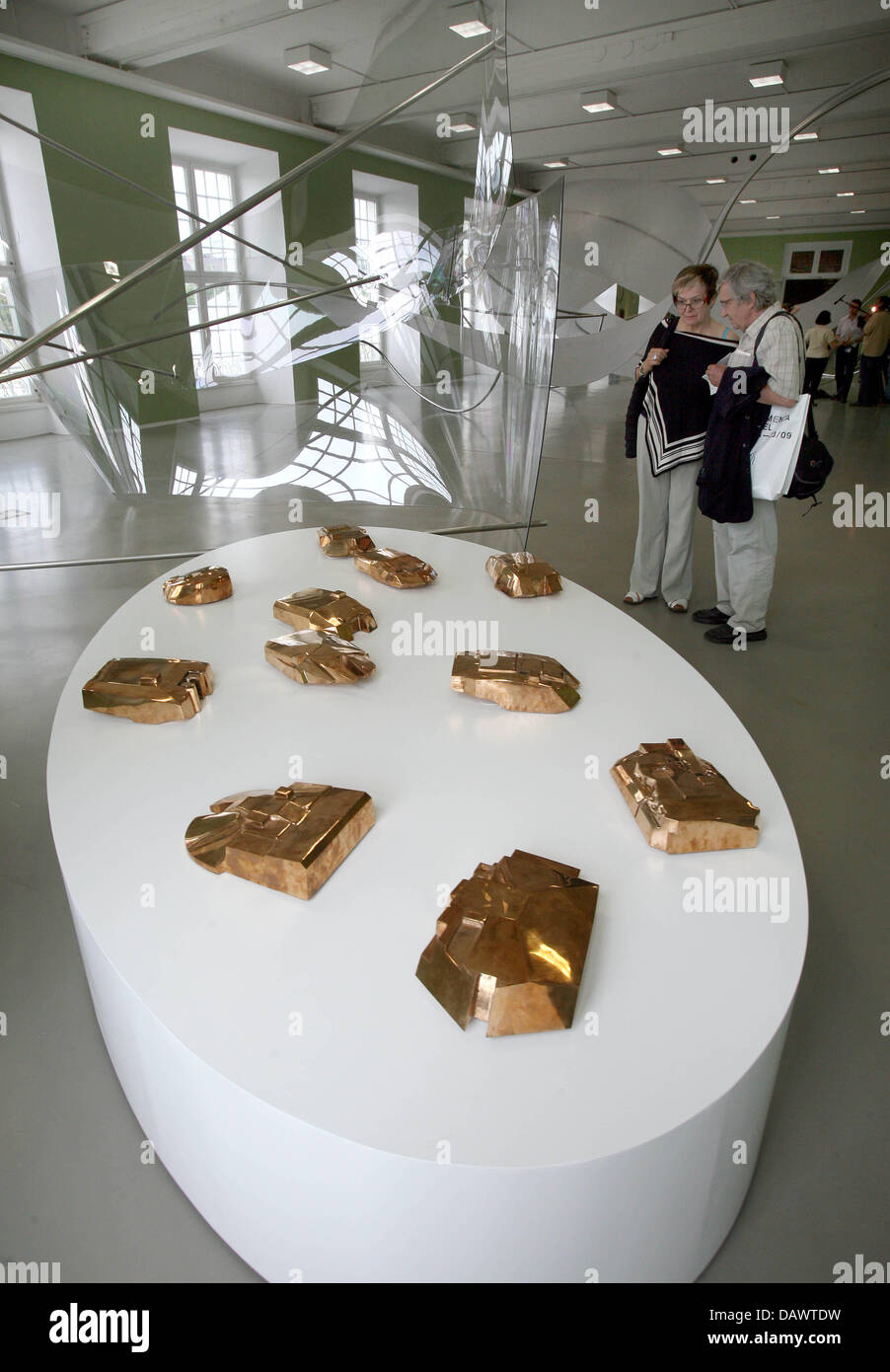 The installation 'Hardware' by Anatoly Osmolovsky displays abstract ...