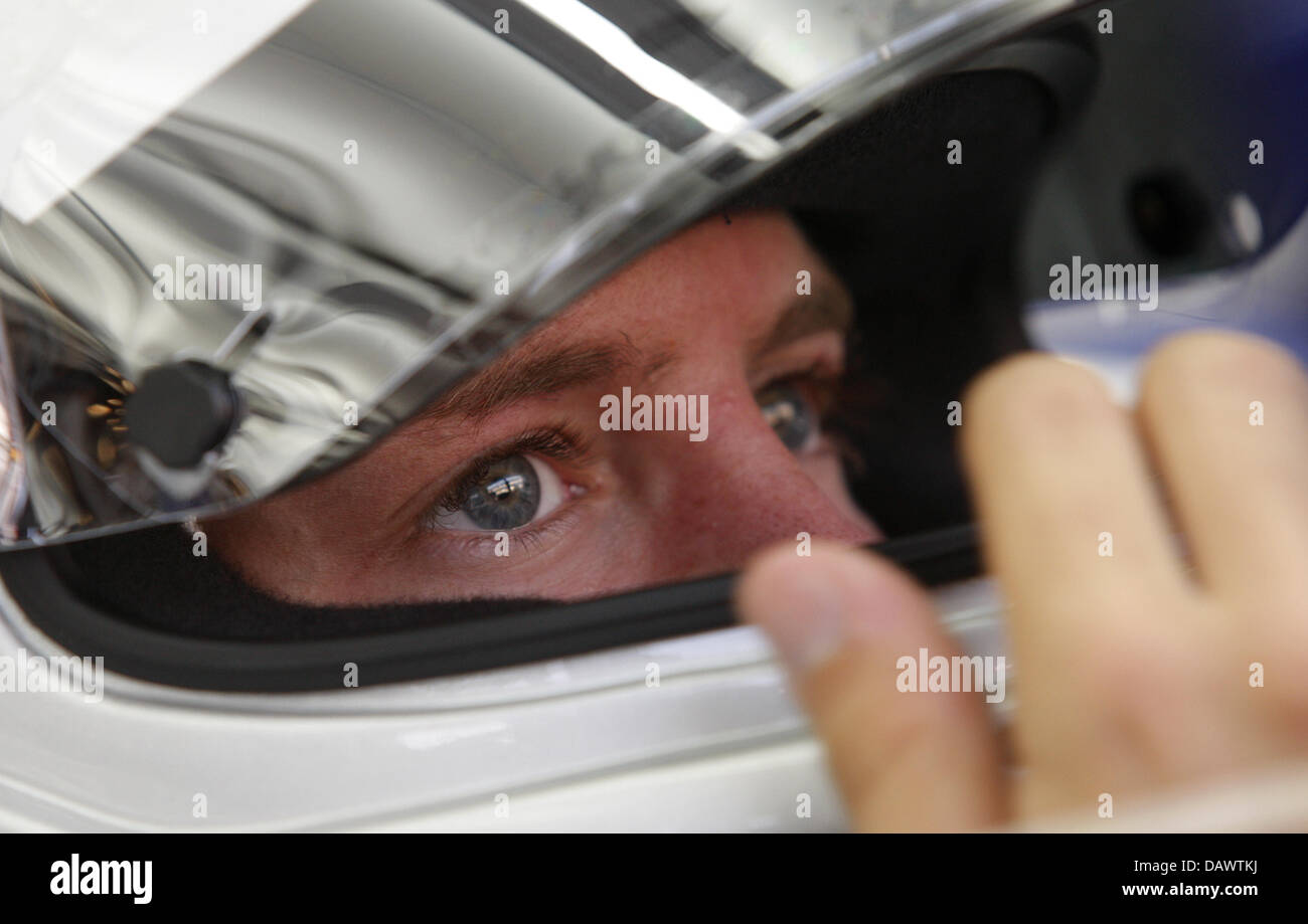German Formula One driver Sebastian Vettel of BMW Sauber pictured in ...