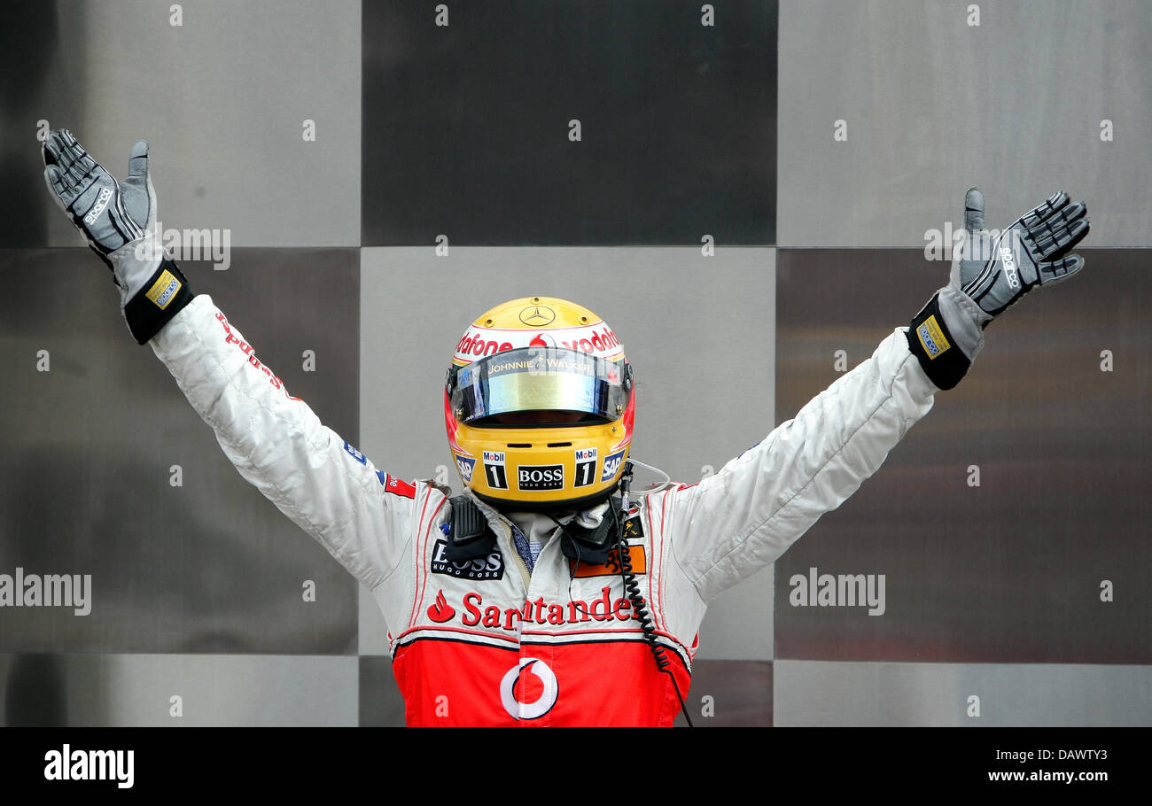 British Formula One driver Lewis Hamilton of McLaren Mercedes pictured ...