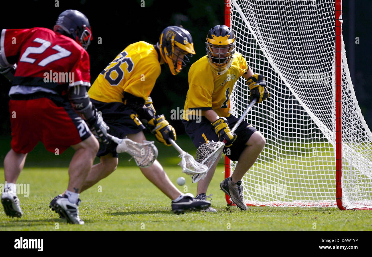 Lacrosse action captured at the German Lacrosse Championships in Munich ...