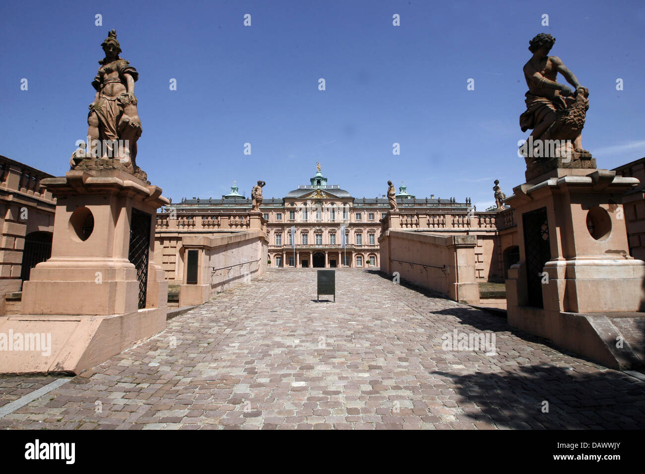 View on the baroque Rastatt Palace built between 1697 and 1707 in ...