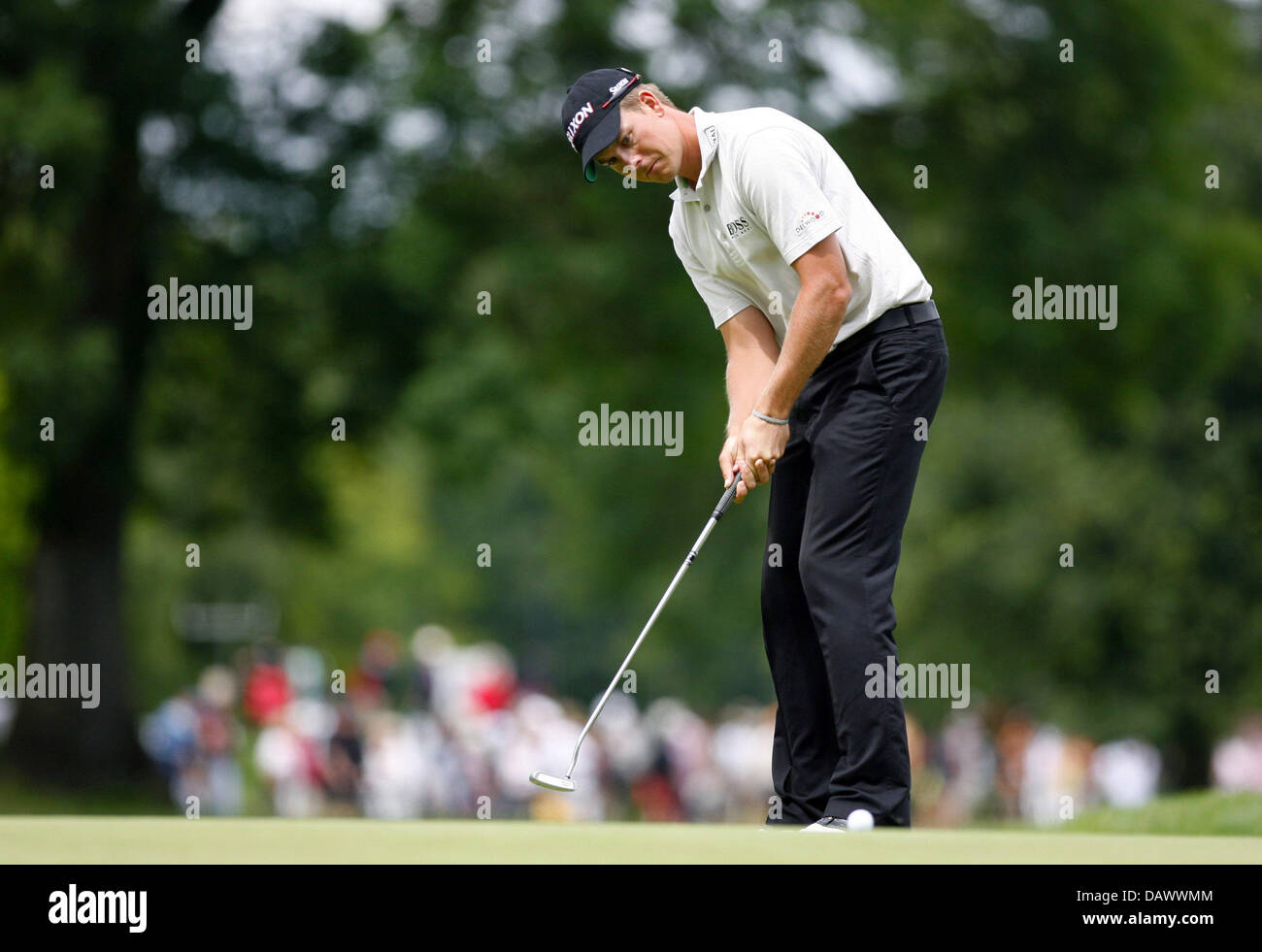 Swedish golf pro Henrik Stenson shown in action at the BMW ...