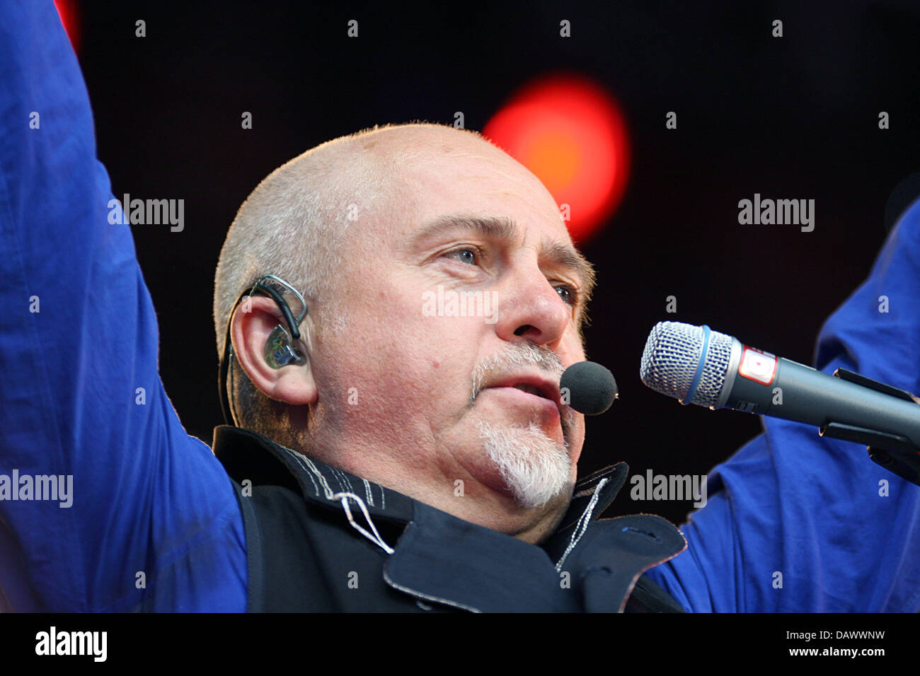 Peter Gabriel, English pop musician and video artist performs in Mainz ...