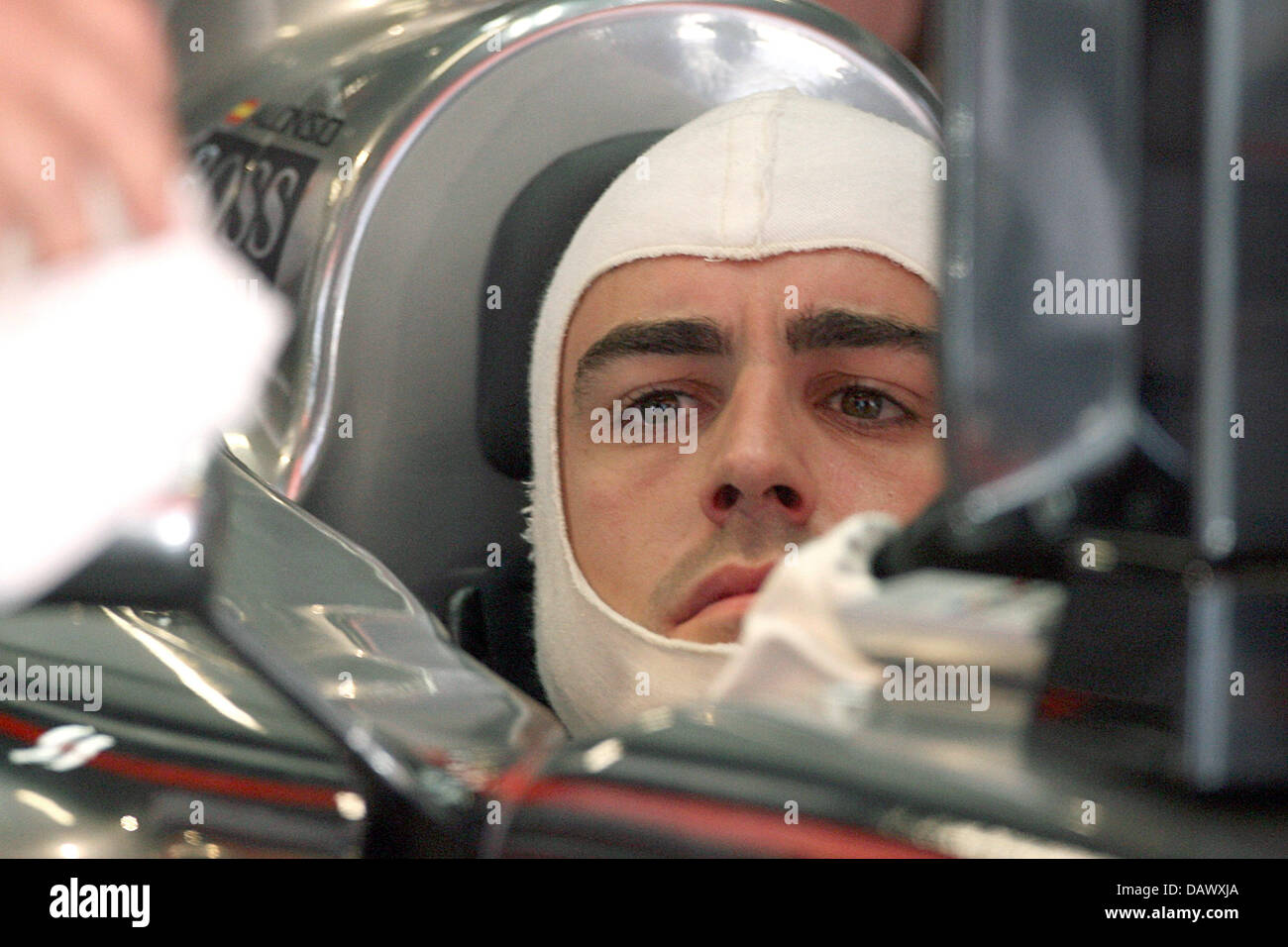 Spanish Formula One driver Fernando Alonso of McLaren Mercedes is in ...