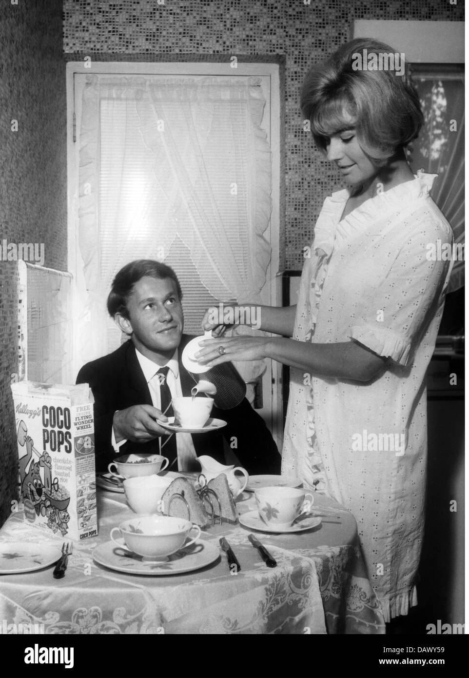 Toast and tea Black and White Stock Photos & Images - Alamy