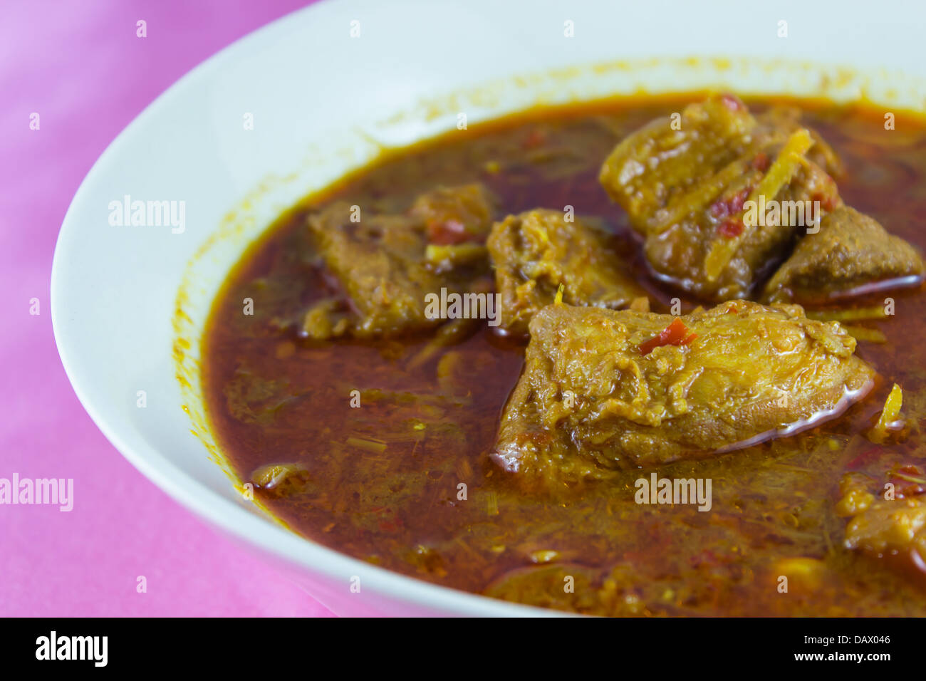 Gang Hang Lay traditional Burmese pork curry with ginger Stock Photo ...