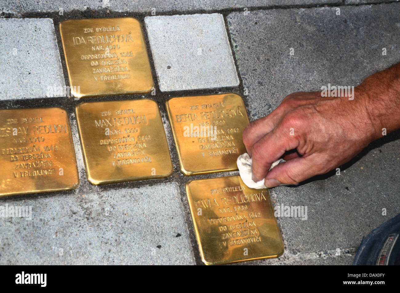 Third wave of setting of Stolpersteine (Stones of Disappeared) started ...