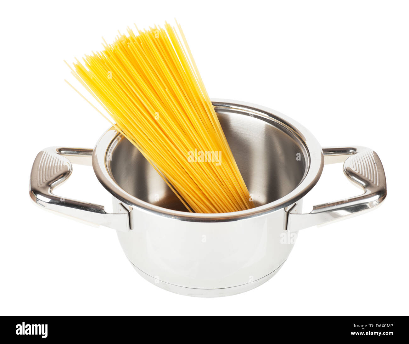 Pan spaghetti cooking on Cut Out Stock Images & Pictures - Alamy