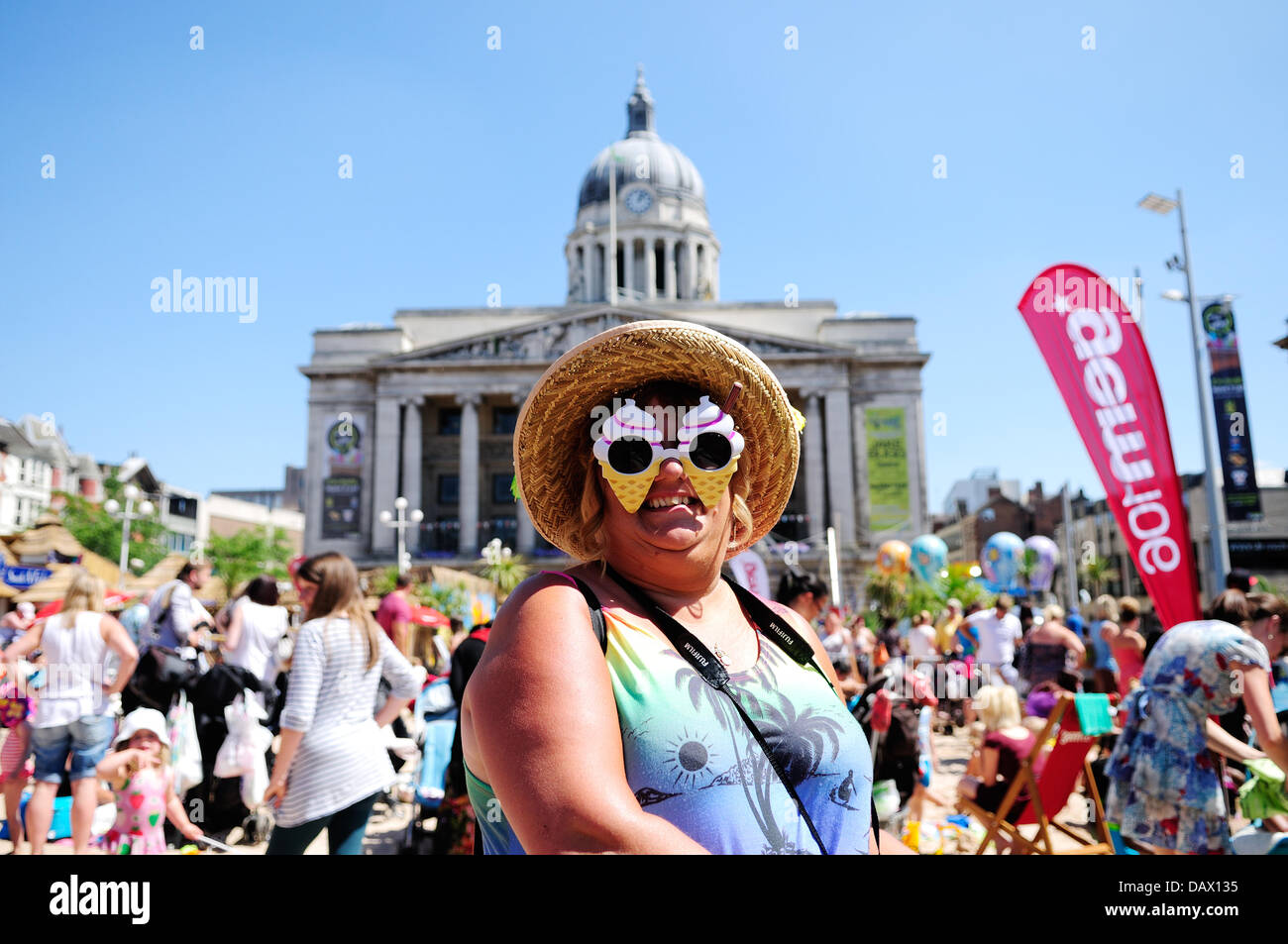 Nottingham city beach 2013 hi-res stock photography and images - Alamy