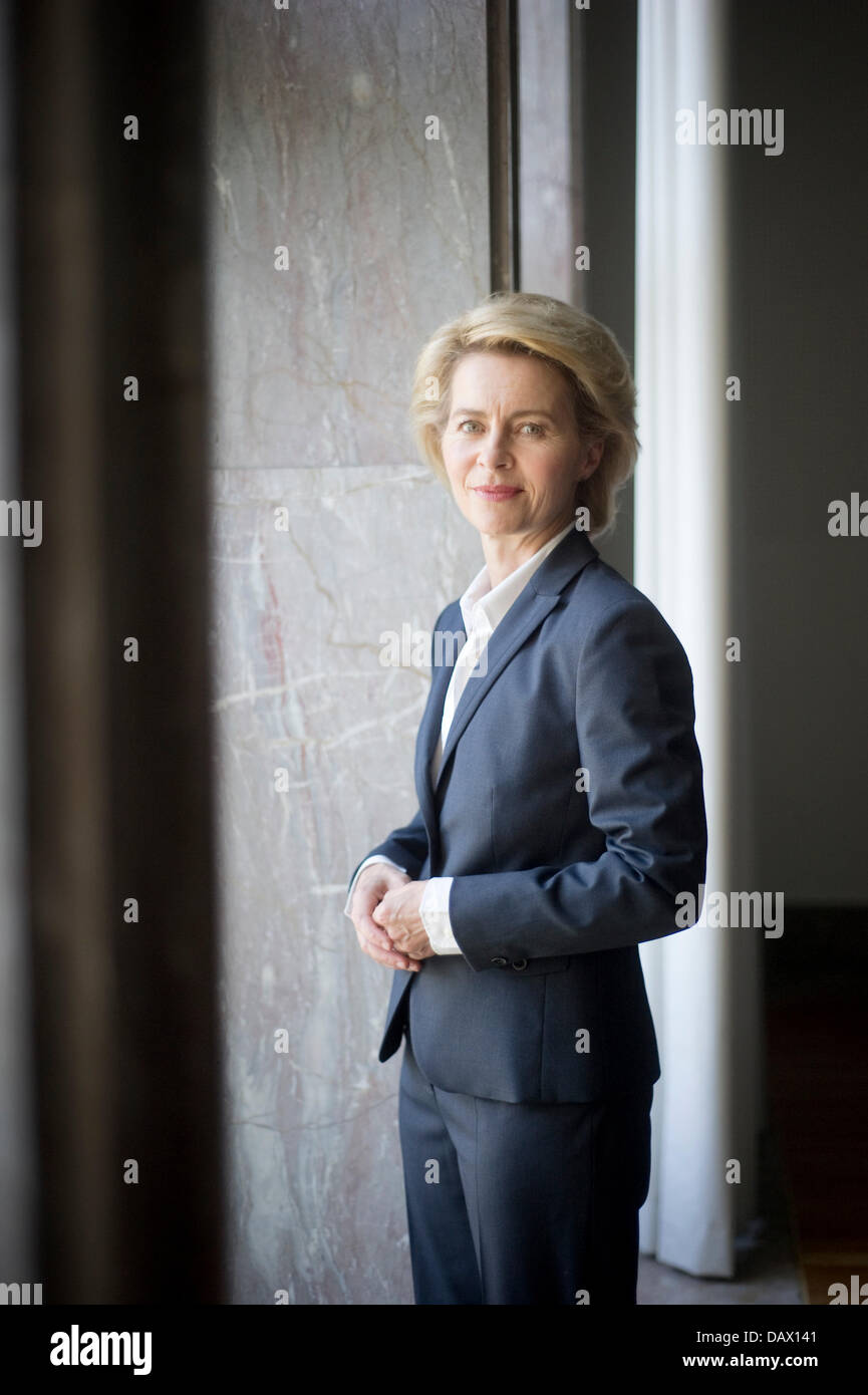 Ursula von der Leyen (CDU), German Minister of Labour and Social ...