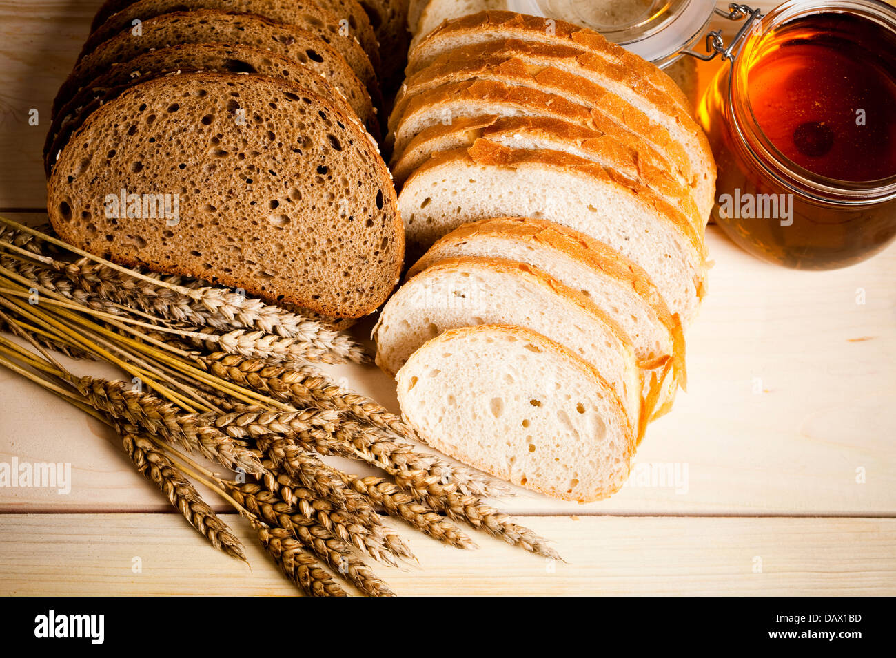 Variety of whole wheat bread Stock Photo - Alamy