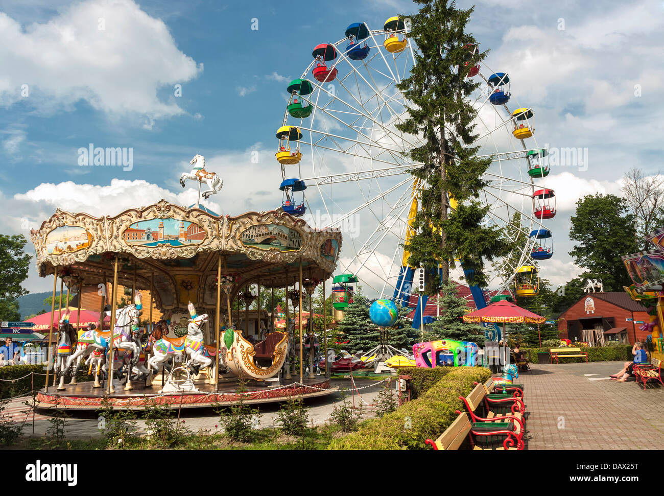 Rabkoland Amusement Park, Rabka-Zdrój, Poland Stock Photo - Alamy