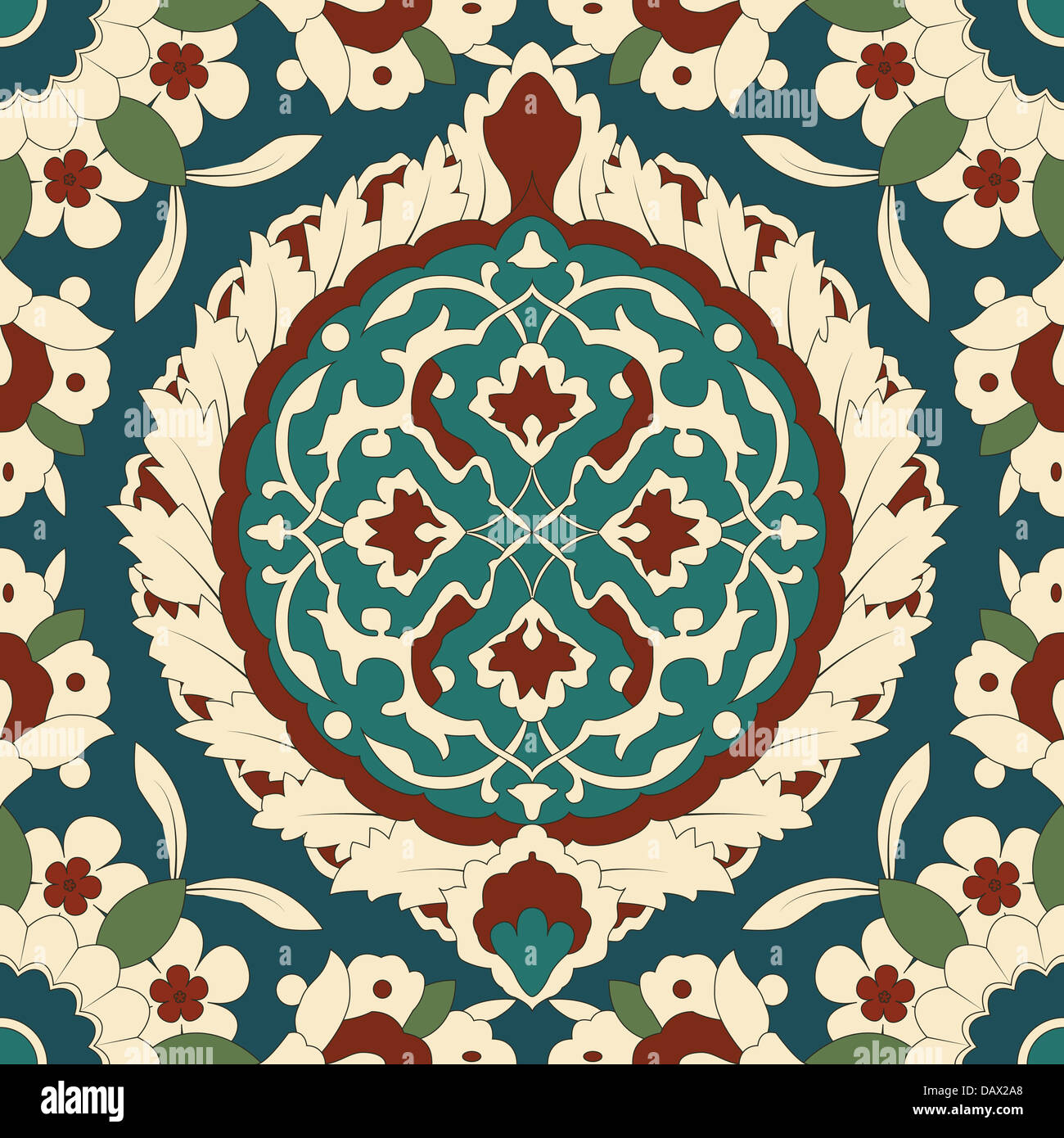Arabesque seamless pattern Stock Photo - Alamy
