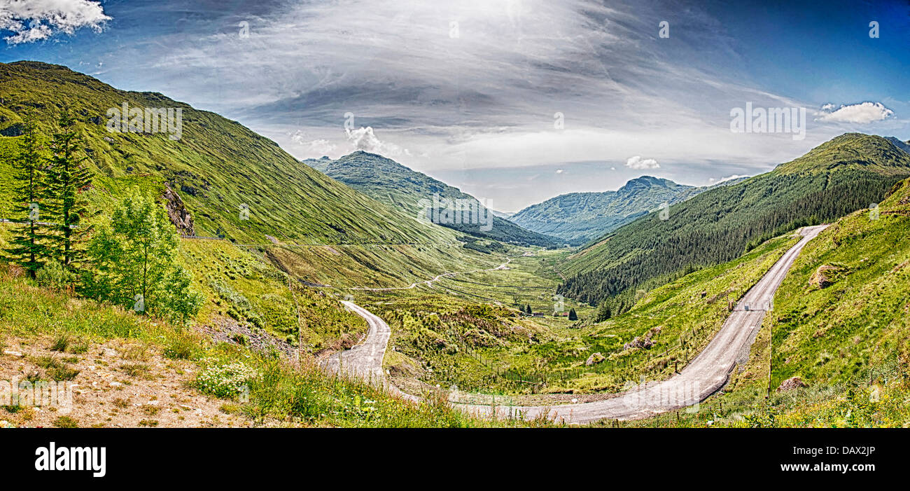 The rest and be thankful situated in the Scottish wilderness Stock ...