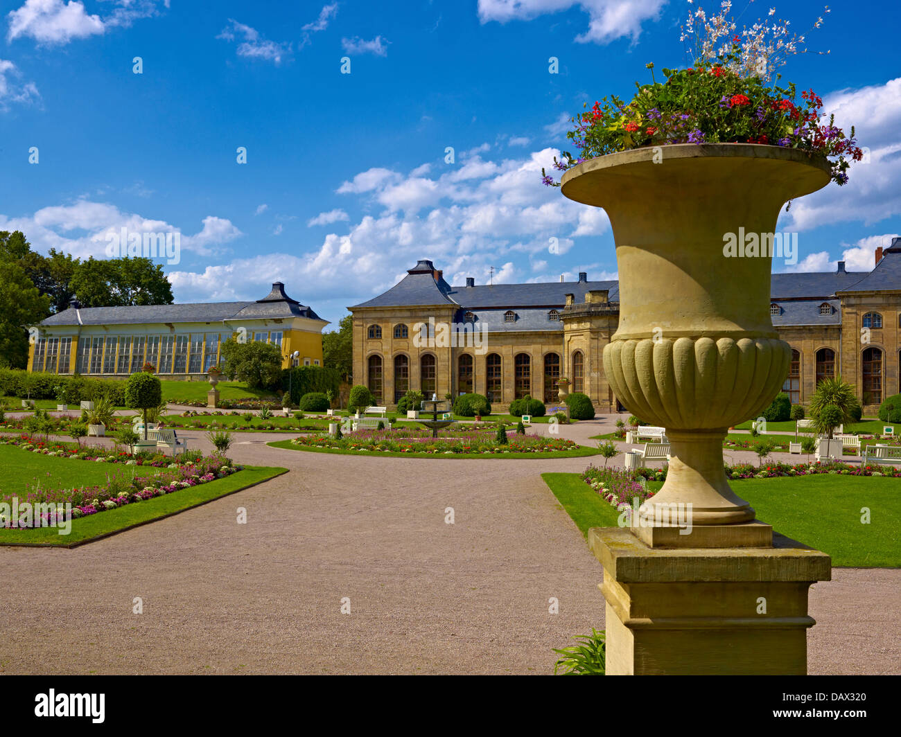 Orangery, Friedenstein Castle, Gotha, Thuringia, Germany Stock Photo ...