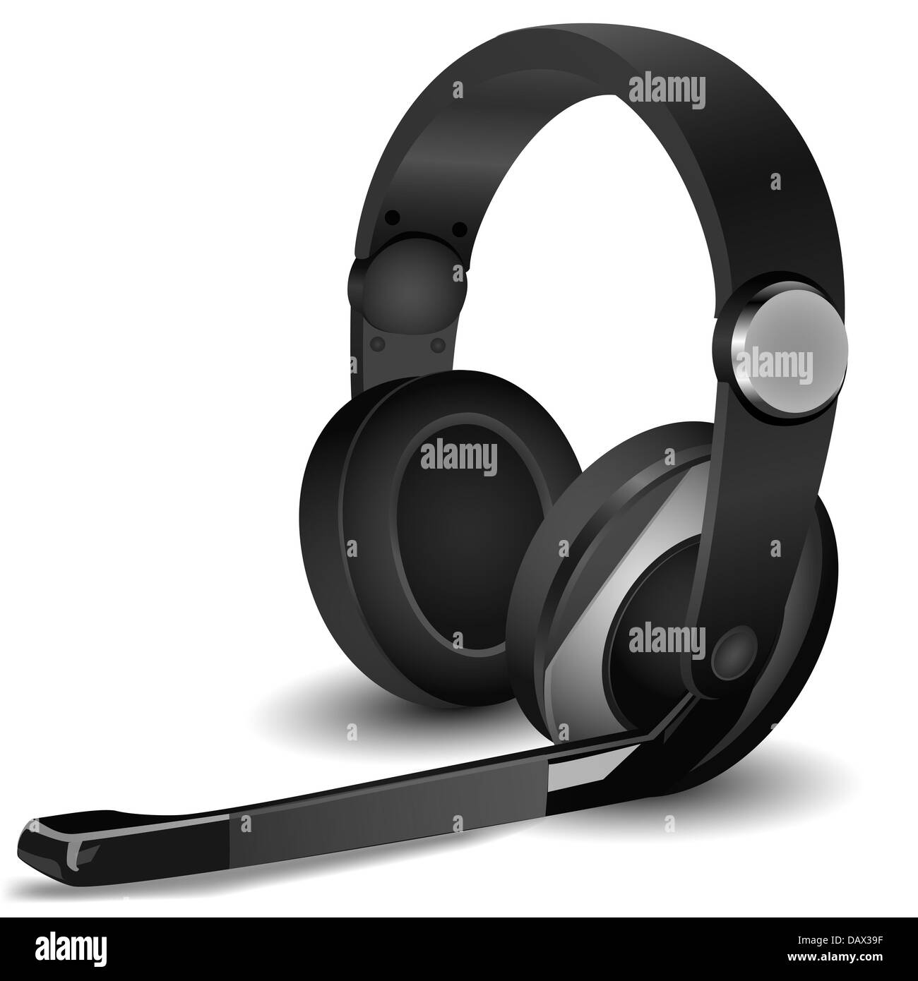 Headphones music loud Black and White Stock Photos Images Page Alamy