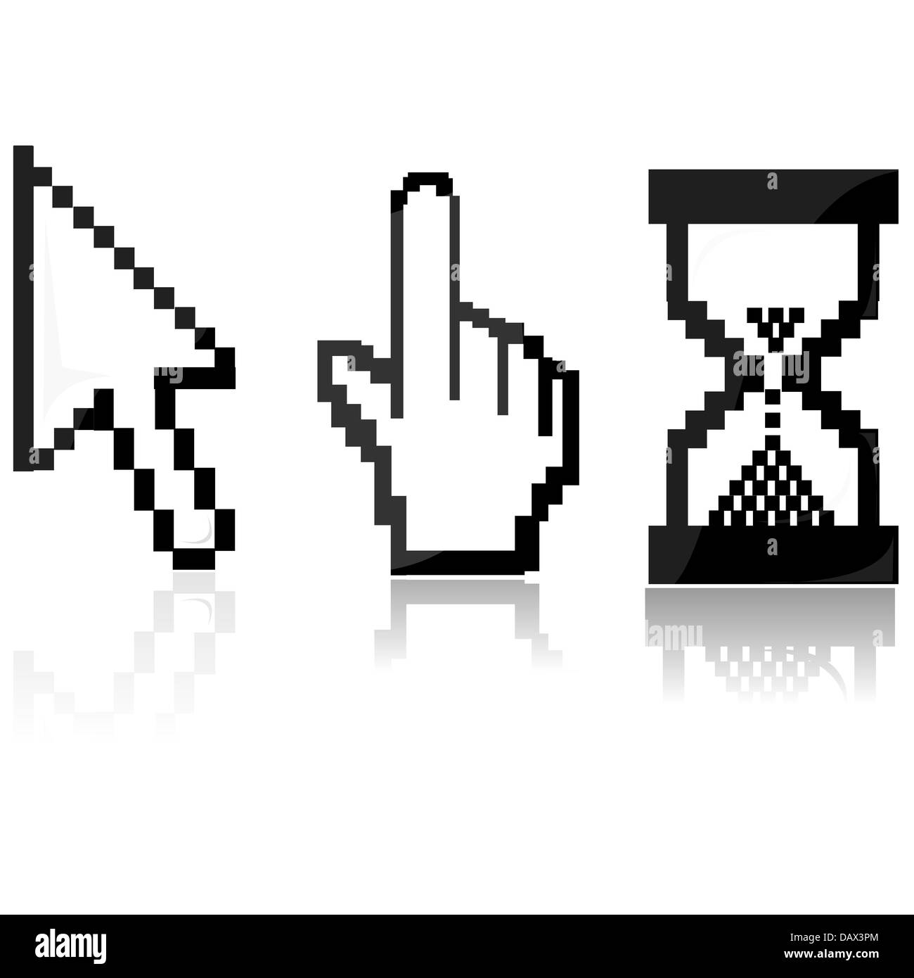 Pixel cursors hi-res stock photography and images - Alamy