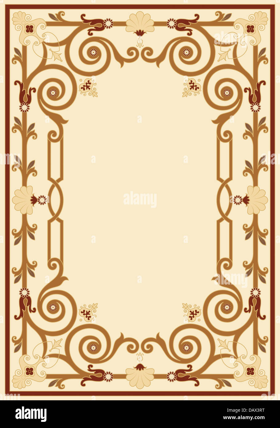 Design drawing ornamental border hi-res stock photography and images ...