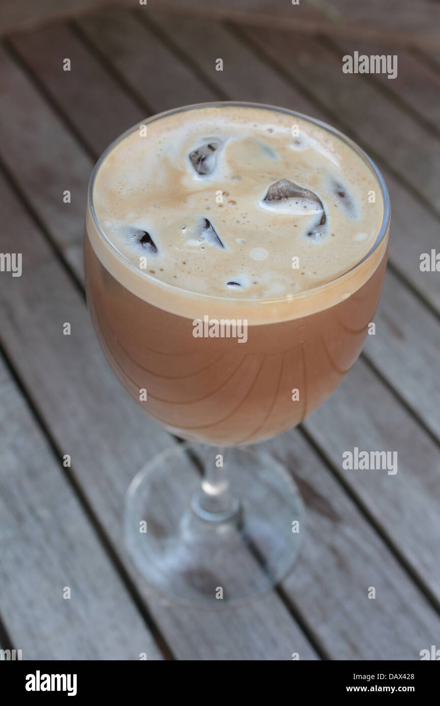 Cold frothy coffee hi-res stock photography and images - Alamy