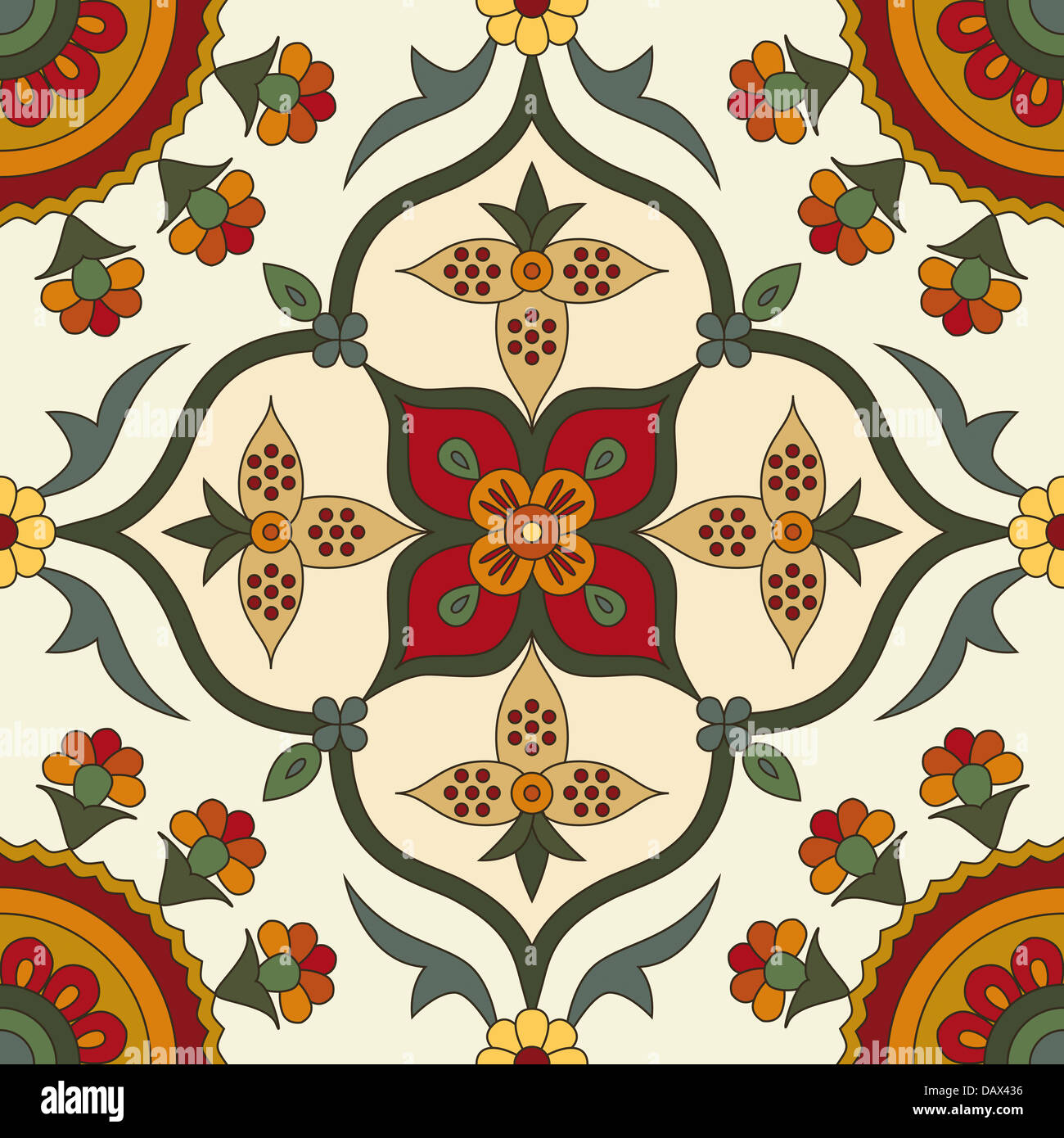 classic vintage seamless pattern Stock Photo - Alamy