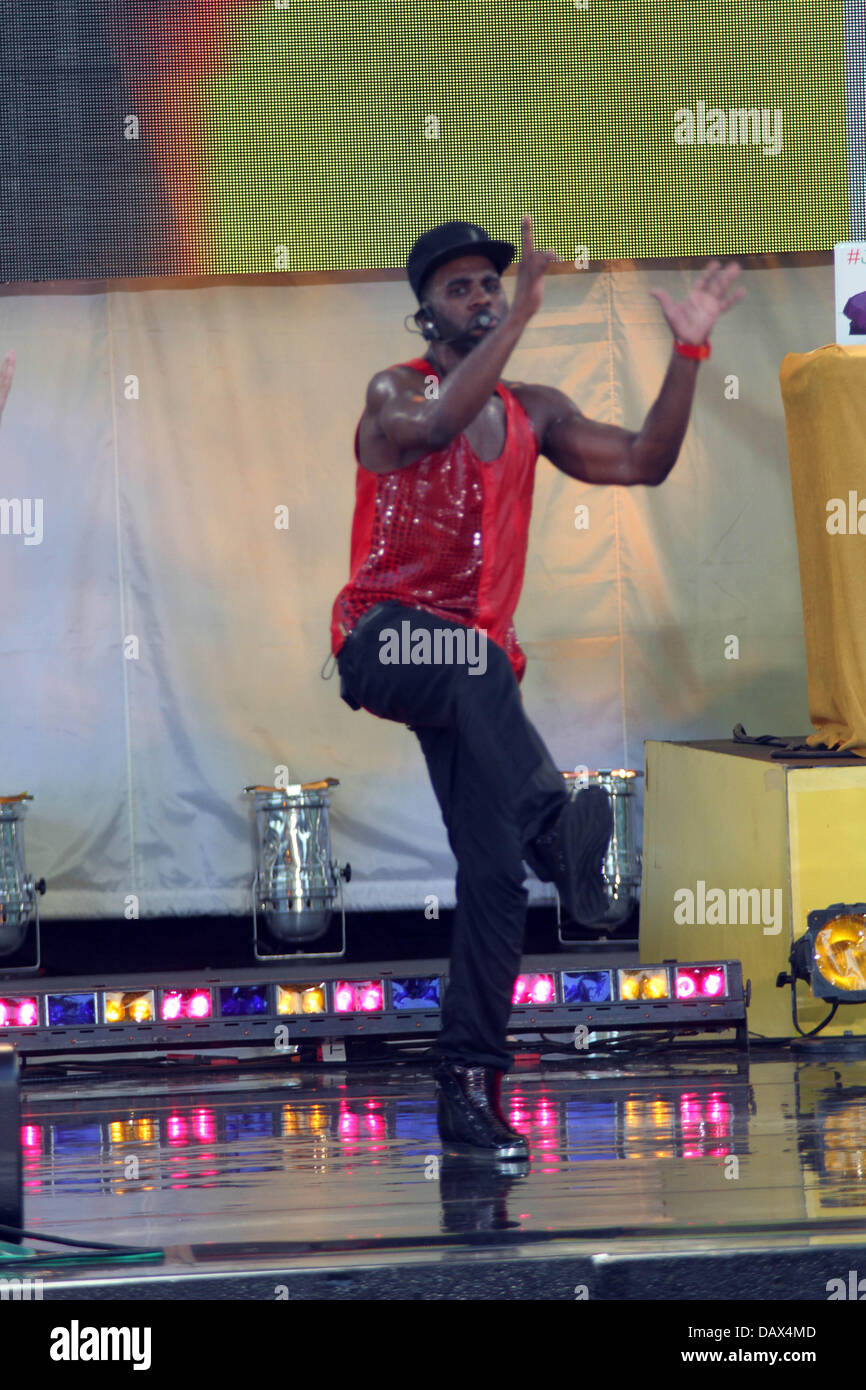 New York, New York, USA. 19th July, 2013. Jason Derulo performs in ...