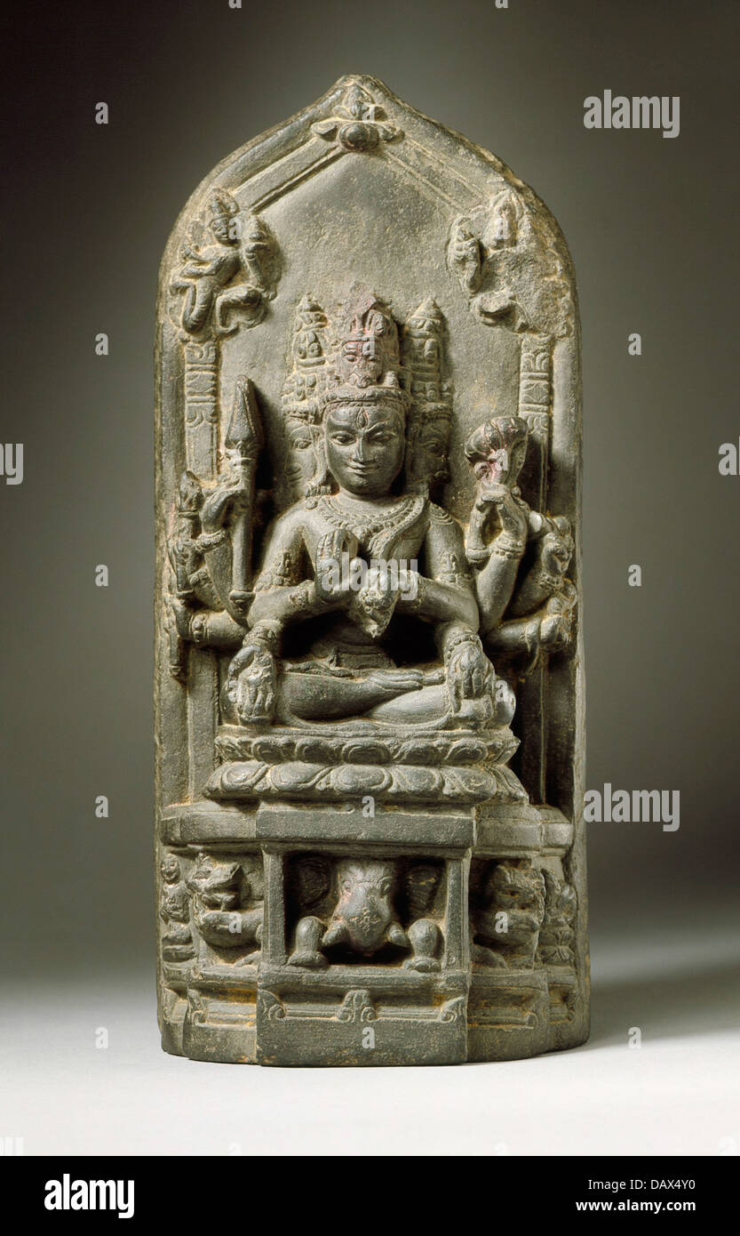 Cosmic Form of the Hindu God Shiva (Sadashiva) AC1992.164.1 Stock Photo ...