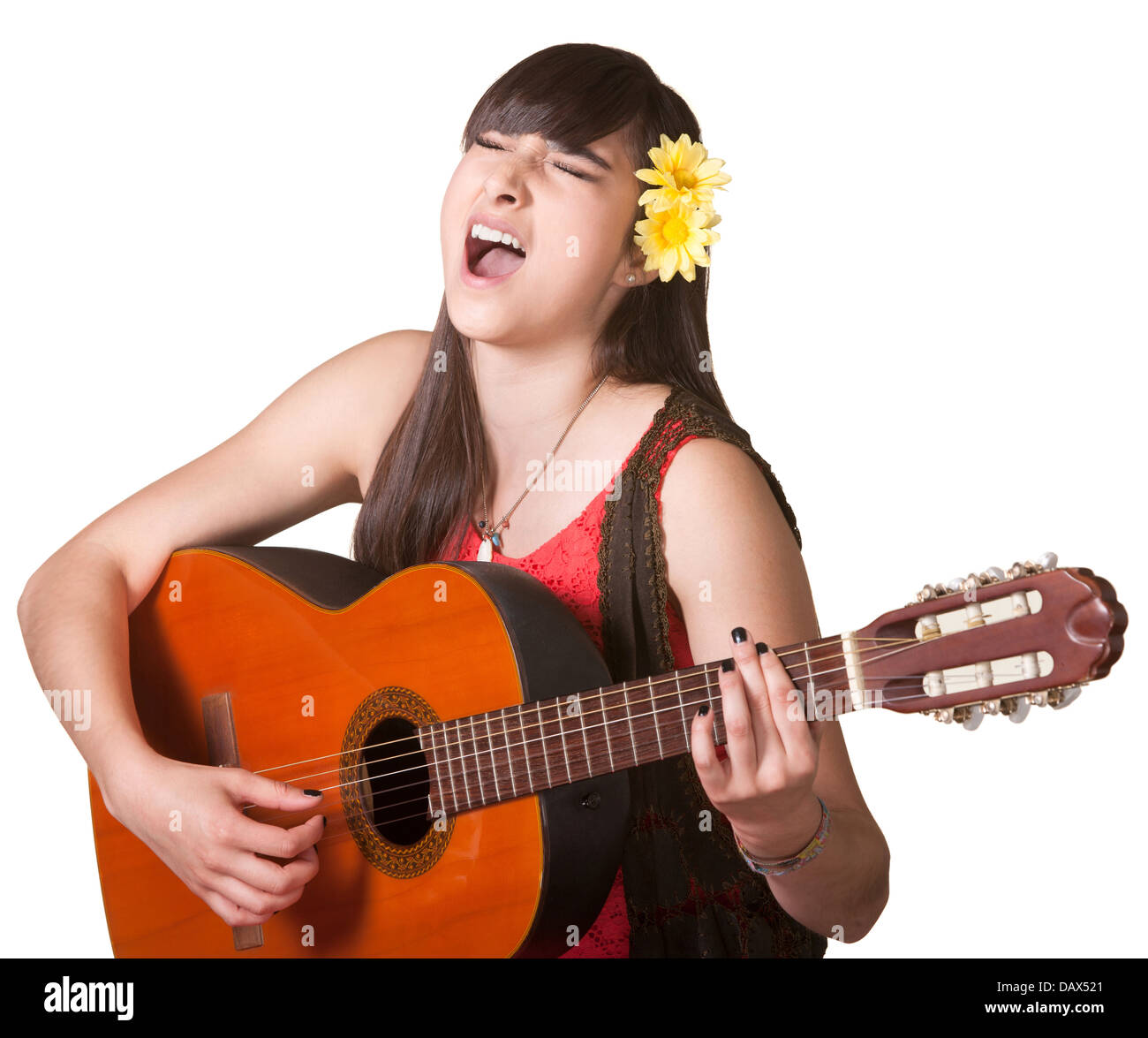 Silly Guitar Player Stock Photo - Alamy