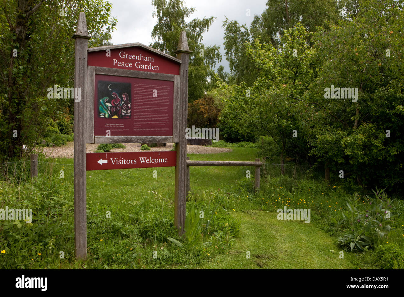 Greenham Common Women’s Peace Camp near Newbury in Berkshire, UK Stock ...